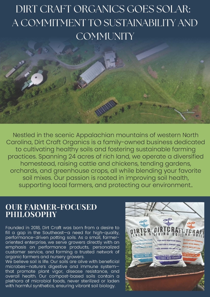 Dirtcraft Living Soils - Marshall, NC | Rhino Renewables Solar & Electric